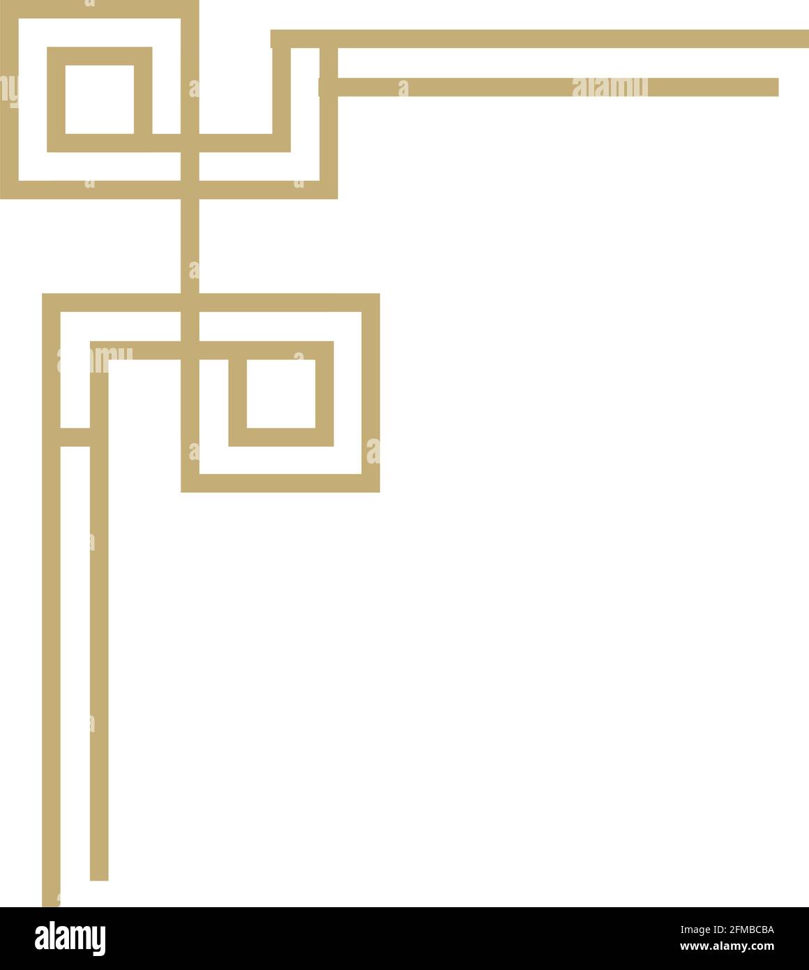 art deco elegant corner design Stock Vector Image & Art - Alamy