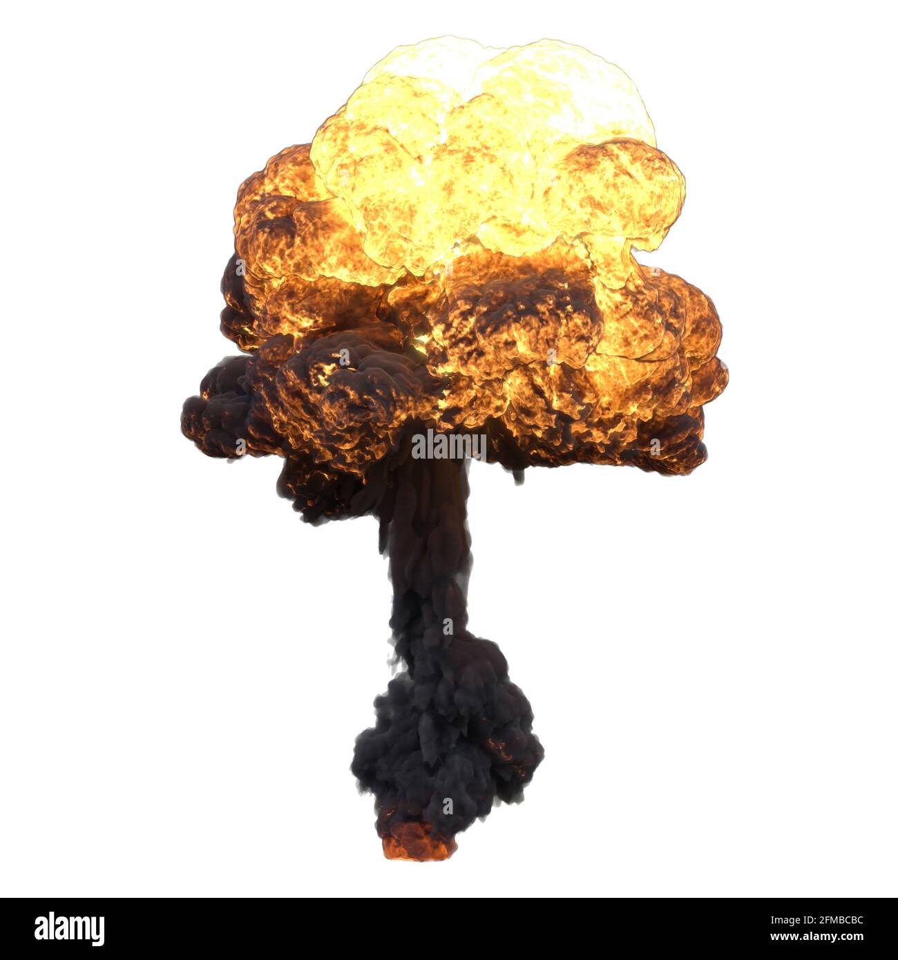 3D illustration explosion isolated on white background Stock Photo - Alamy