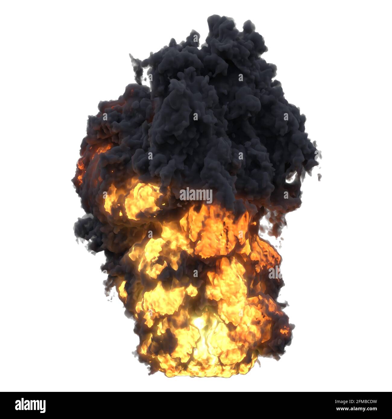 3D illustration explosion isolated on white background Stock Photo - Alamy