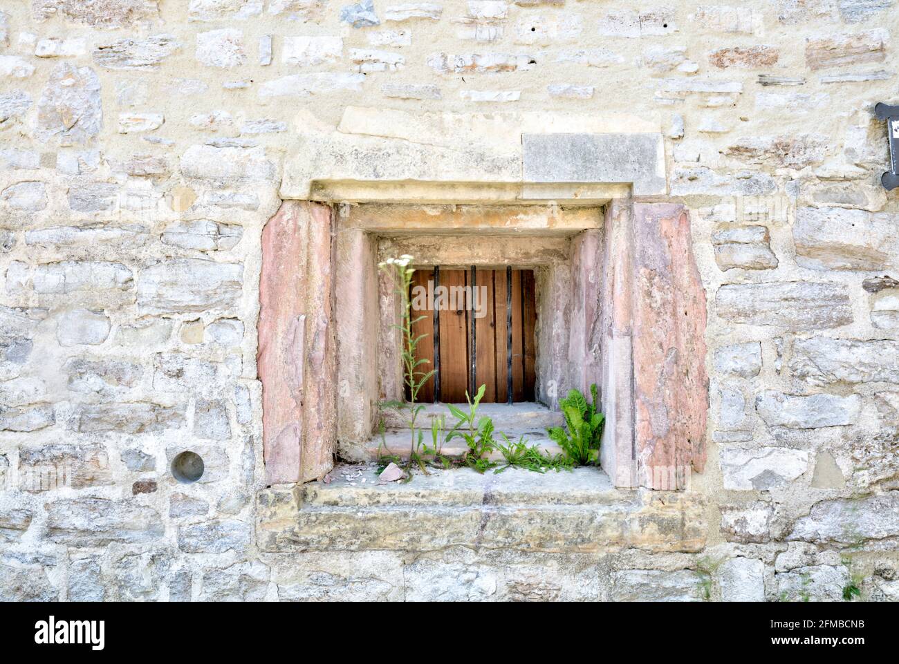 Fortress forge, window, Petersberg Citadel, Petersberg, facade ...