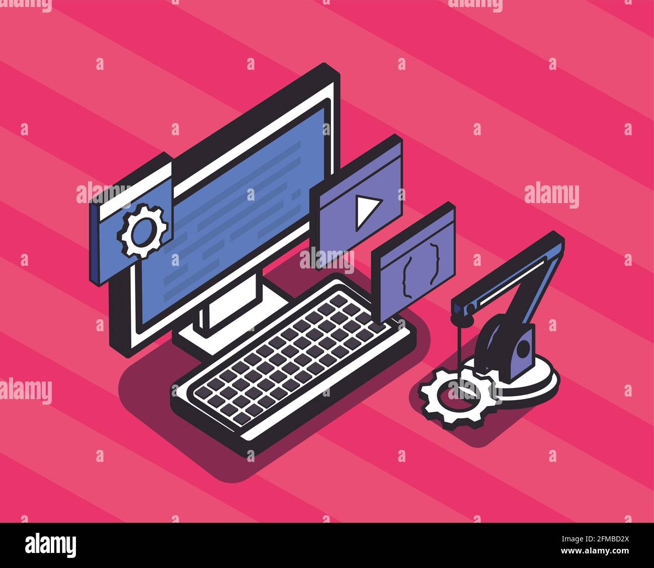 Coder icons programmer computer hi-res stock photography and images - Alamy