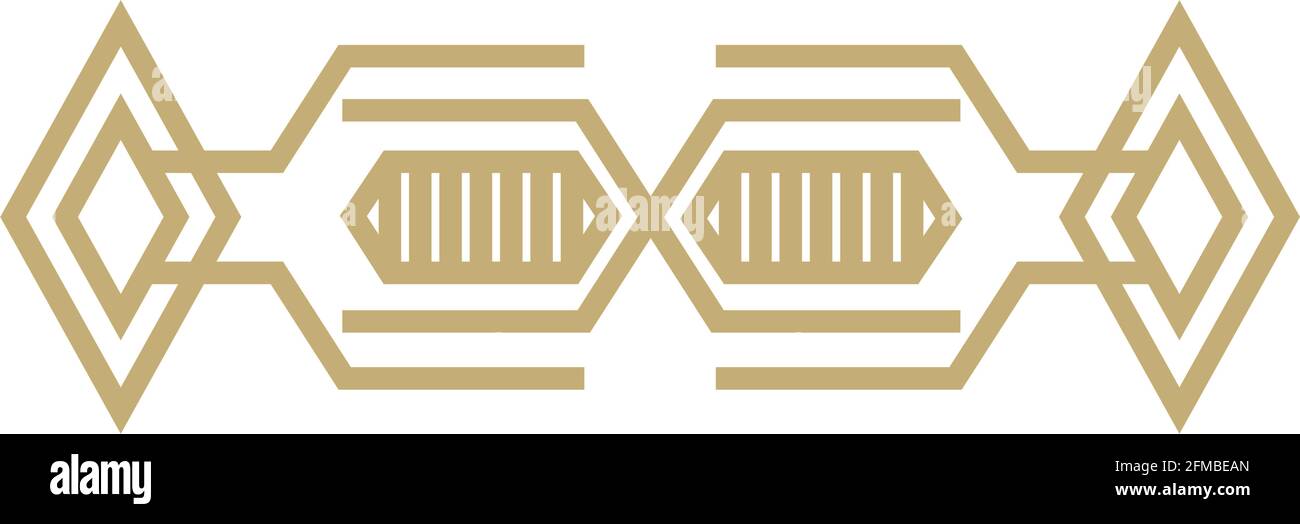 golden geometric divider on background Stock Vector Image & Art - Alamy