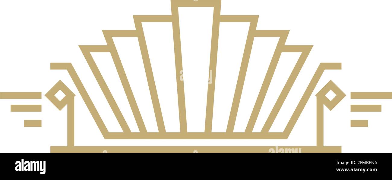 art deco header on background Stock Vector Image & Art - Alamy