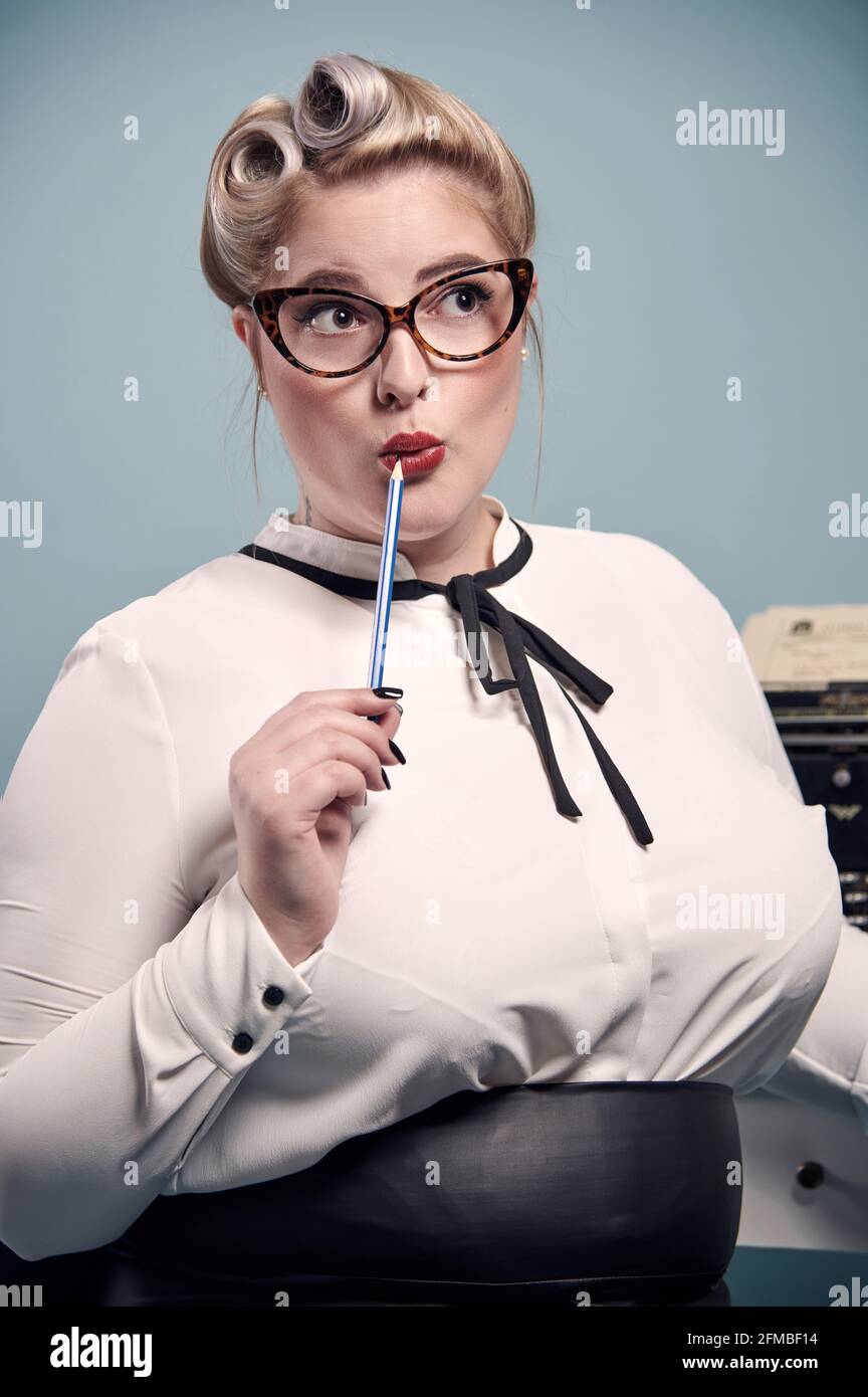 Mature secretary hi-res stock photography and images - Alamy