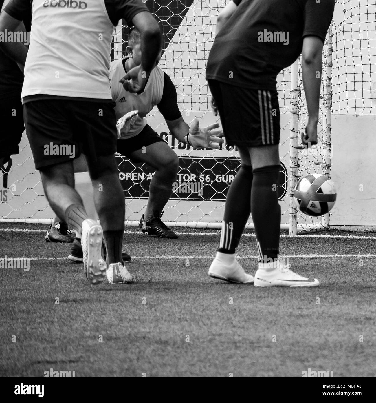 Delhi, India - July 01 2018: Footballers of local football team during ...