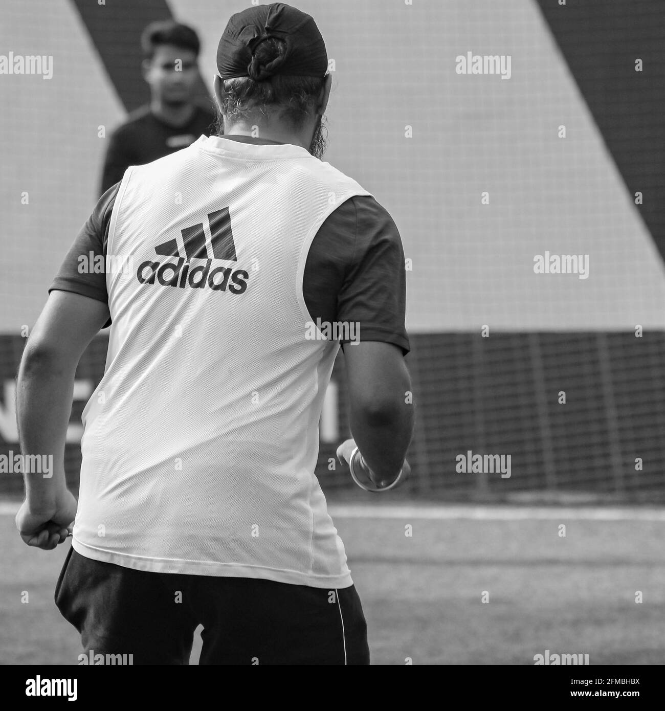 Green grass football field Black and White Stock Photos & Images - Alamy