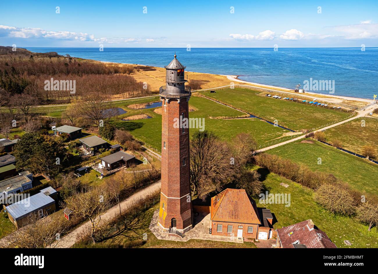 Neuland lighthouse, Behrensdorf, Baltic Sea Stock Photo - Alamy