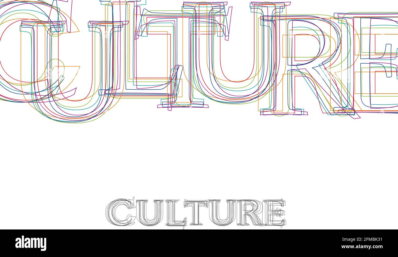 Vector word culture hi-res stock photography and images - Alamy