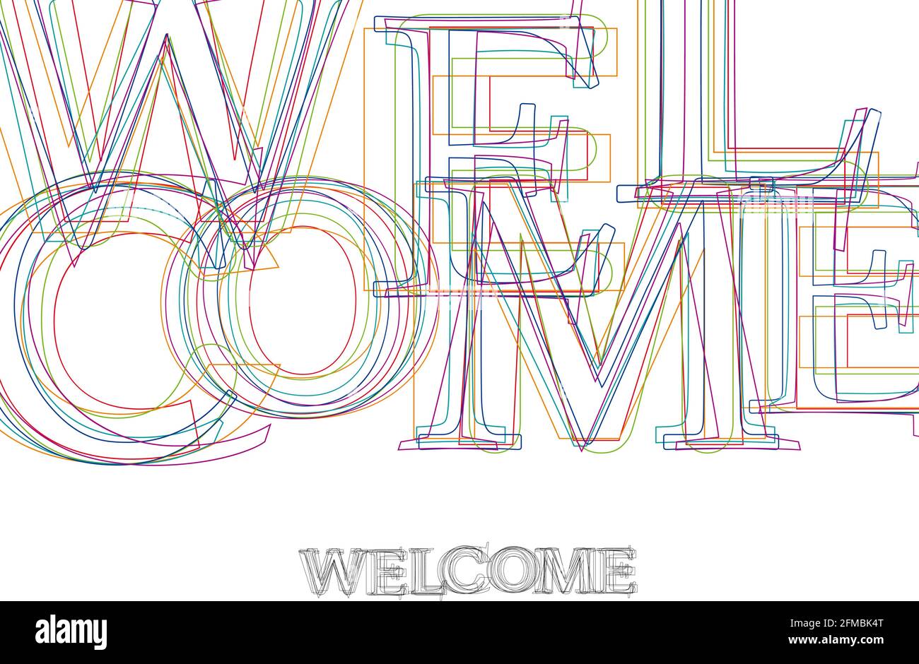 Made welcome Stock Vector Images - Alamy