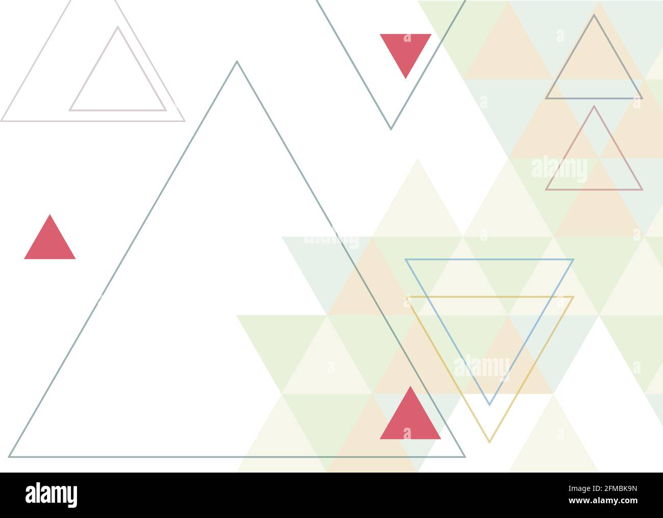 Modern Abstract Geometric Background In Minimalistic Style With Triangular Shapes Vector Flat