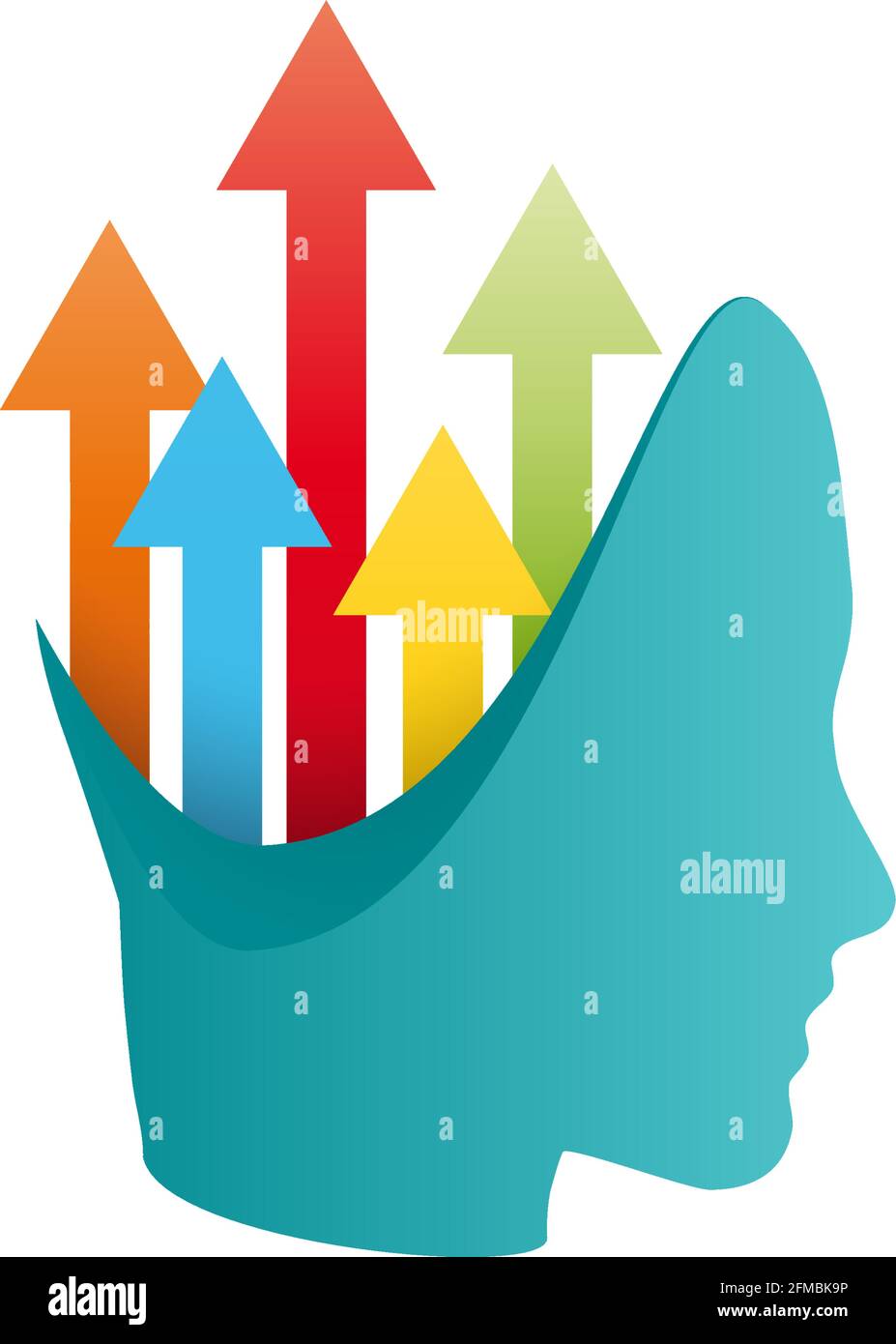 Vector logo innovative generation, head and arrows Stock Vector Image ...