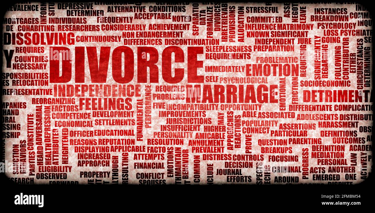 Divorce as a Separation Concept Abstract Background Concept Stock Photo ...