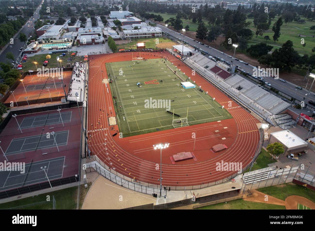 Aracia, United States. 07th May, 2021. General overall aerial view of ...