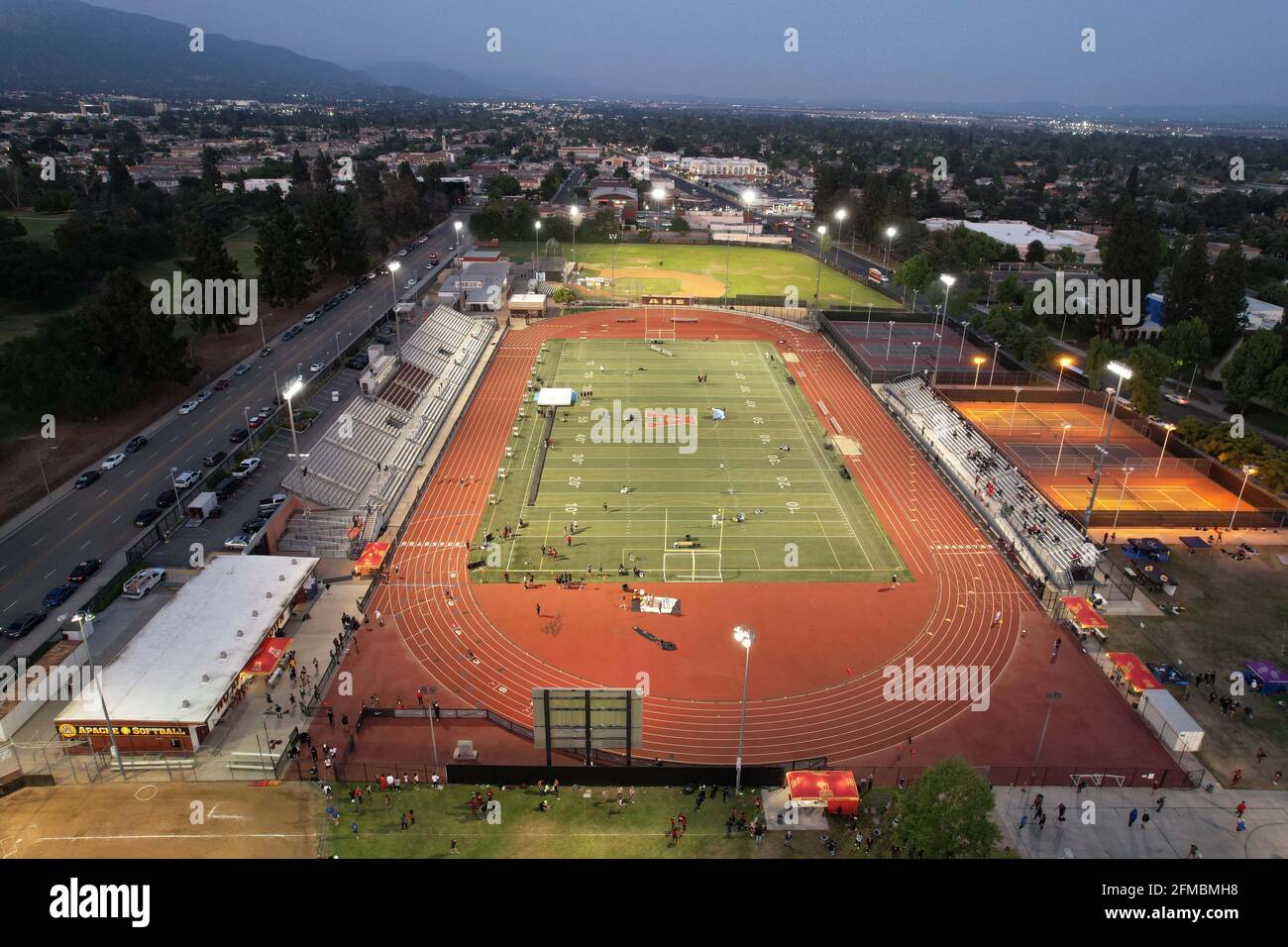 Aracia, United States. 07th May, 2021. General overall aerial view of ...