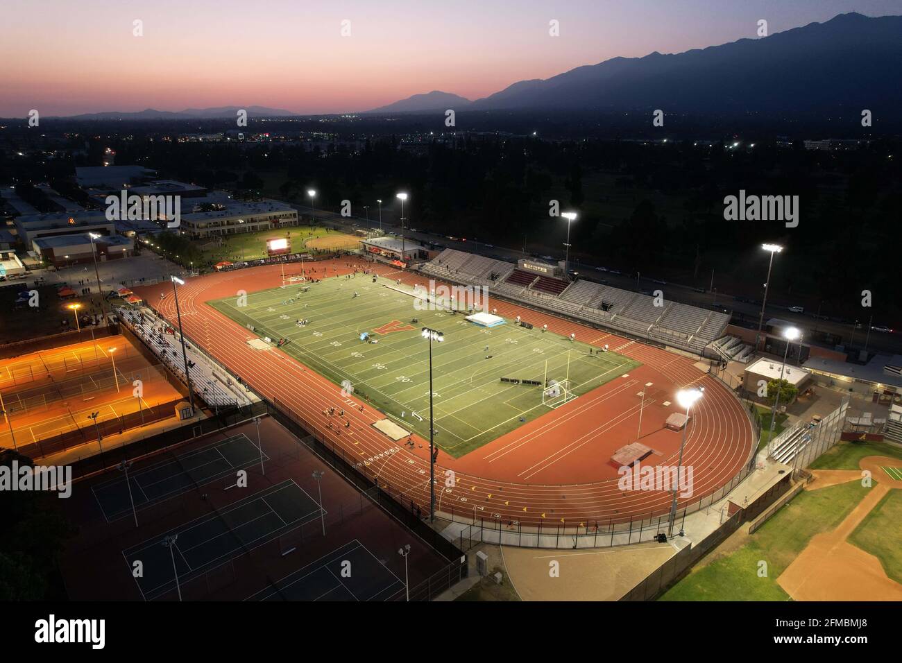 Aracia, United States. 07th May, 2021. General overall aerial view of ...