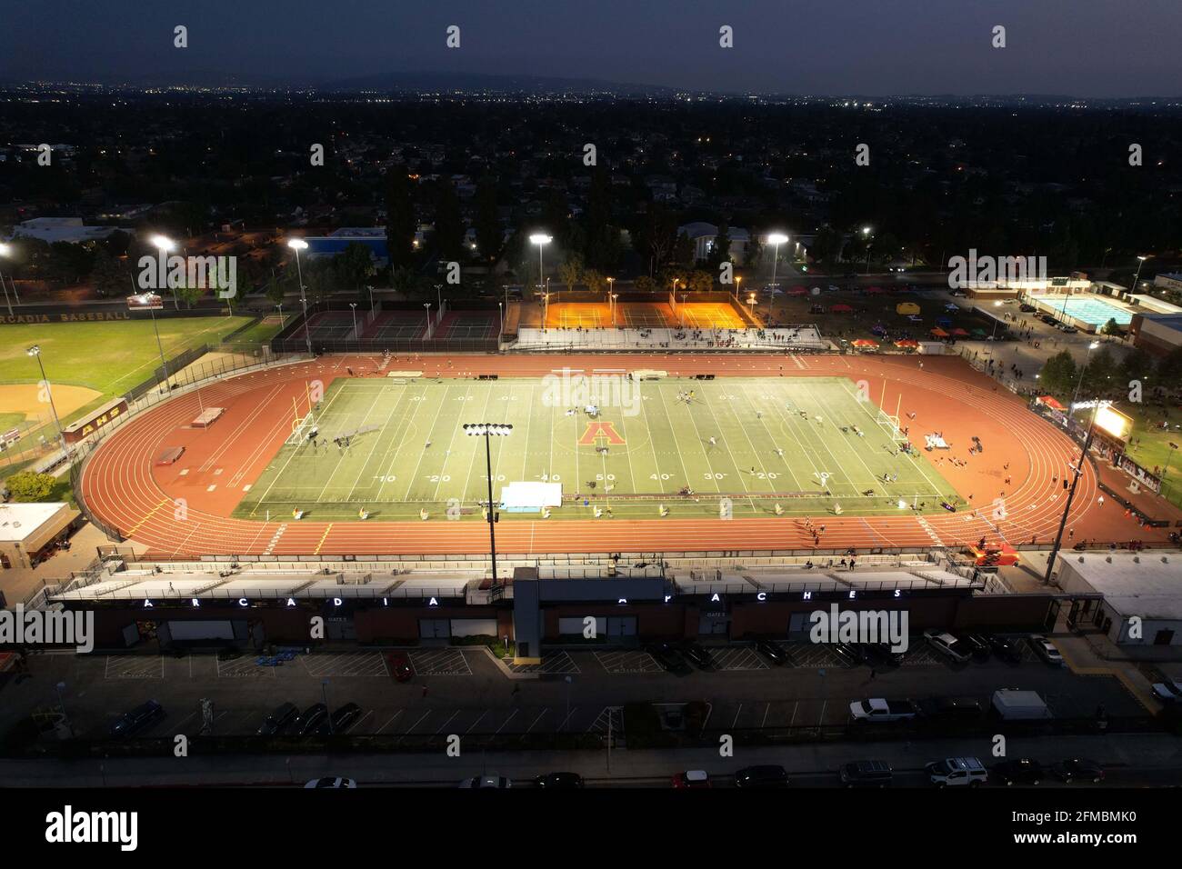 Aracia, United States. 07th May, 2021. General overall aerial view of ...