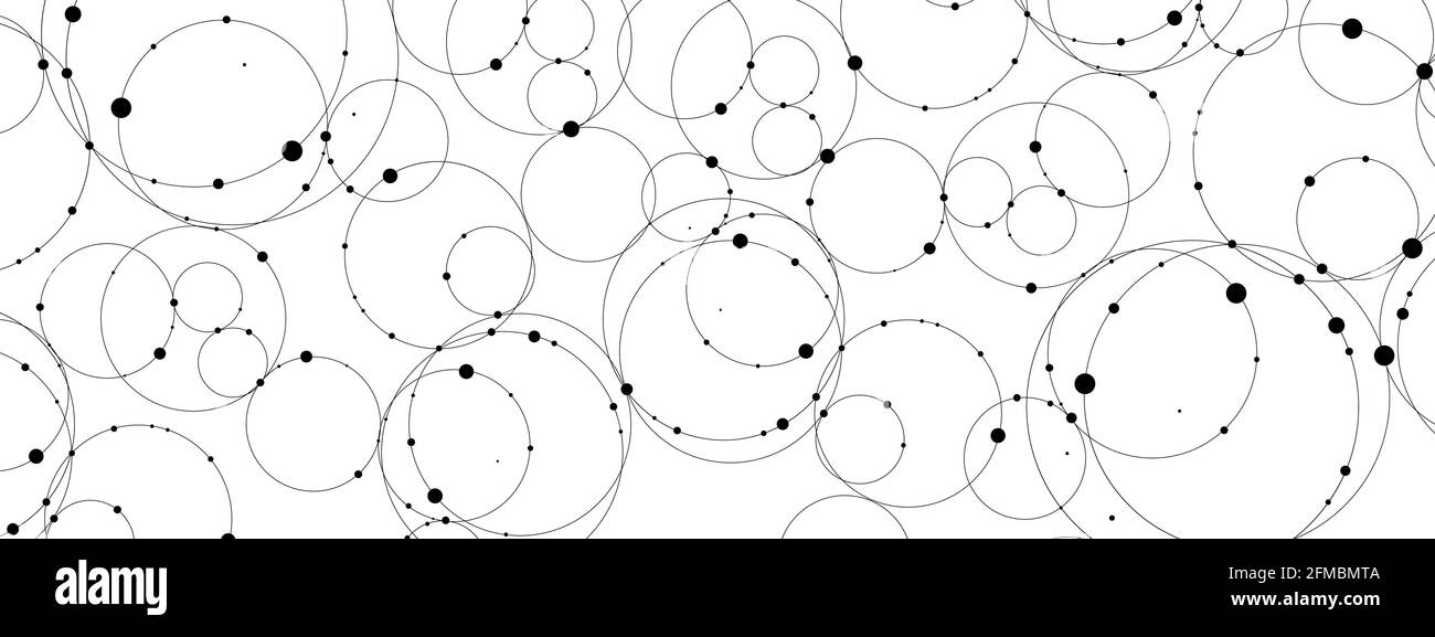 Modern scientific background lines Black and White Stock Photos ...