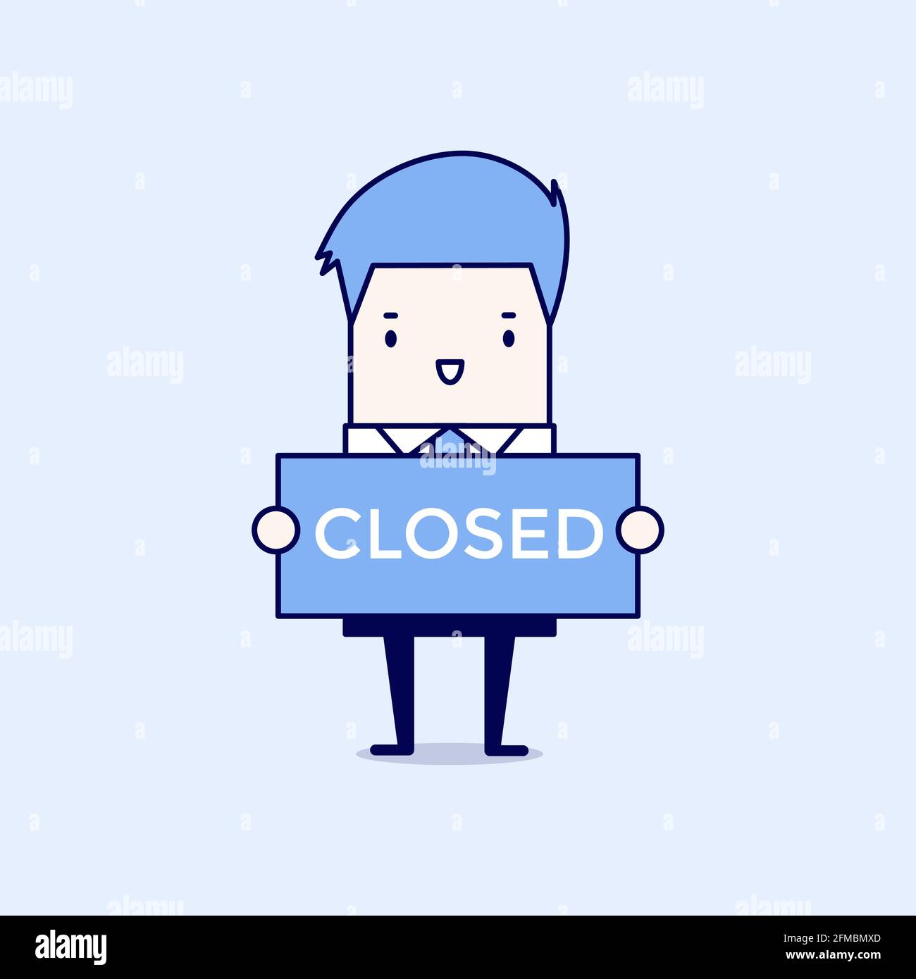 Cartoon closed shop sign hi-res stock photography and images - Alamy