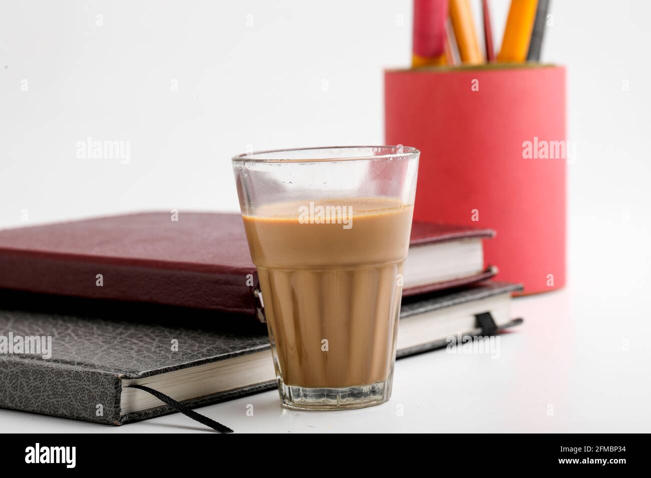 Laptop and Diary with cup of tea. work from home concept Stock Photo ...