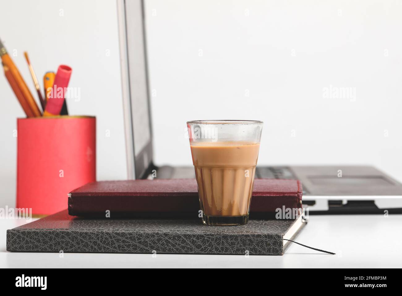 Working from modern home laptop hi-res stock photography and images - Alamy