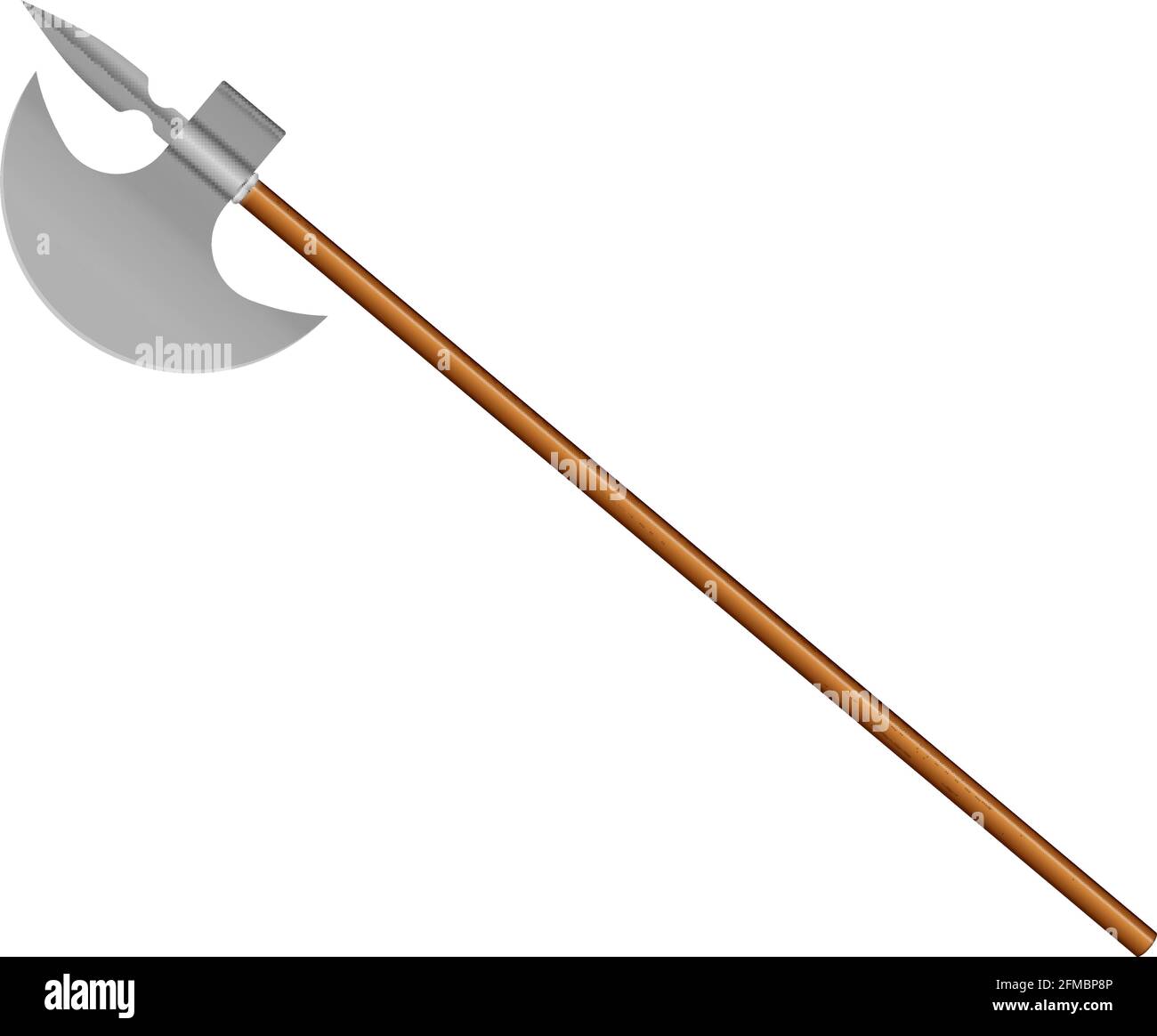 Halberd on a white background. Vector illustration Stock Vector Image ...