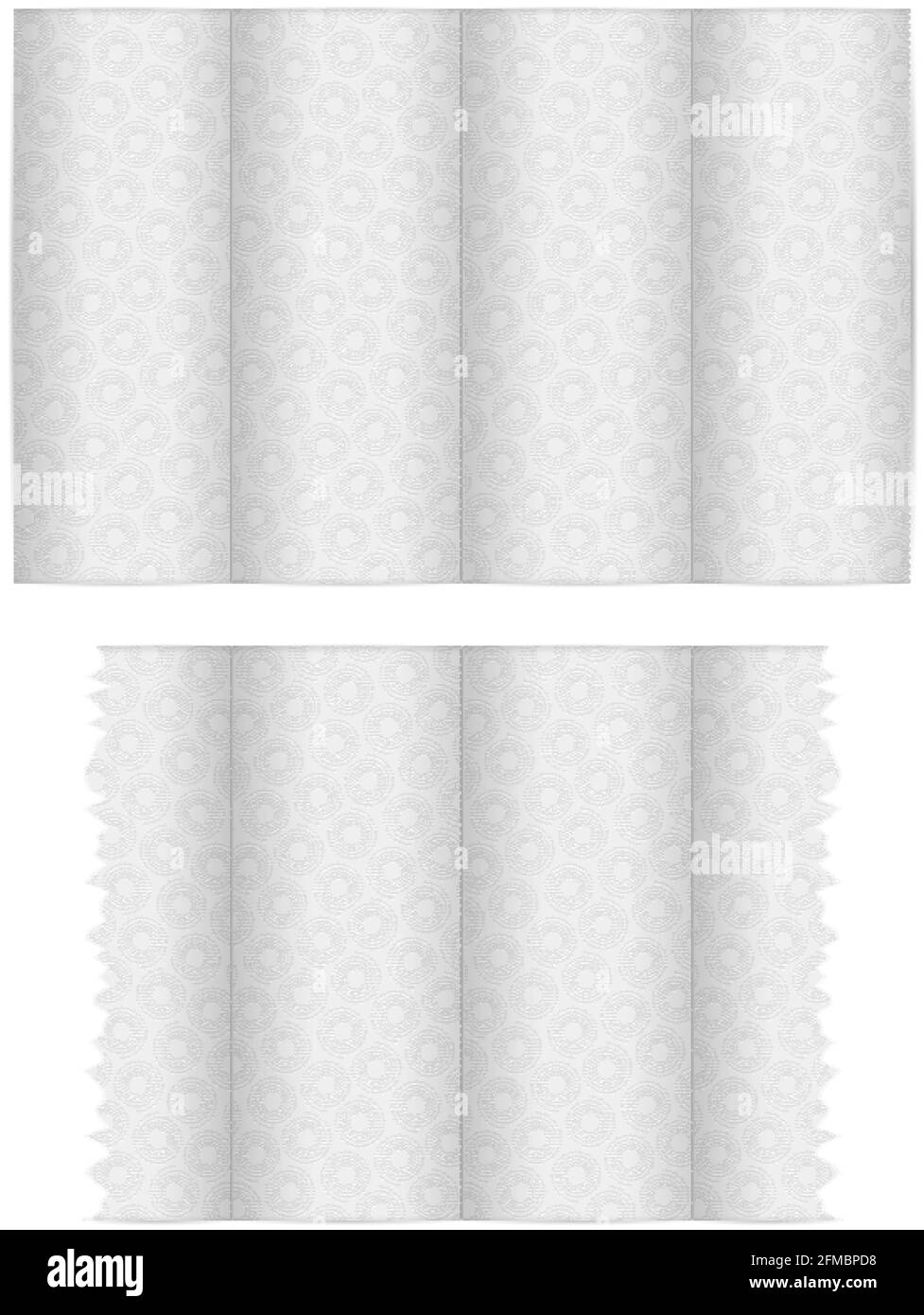Kitchen paper set on a white background. Vector illustration Stock ...