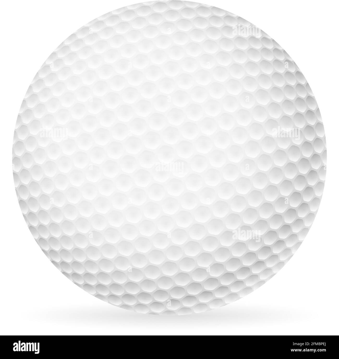 Golf ball on a white background. Vector illustration Stock Vector Image ...