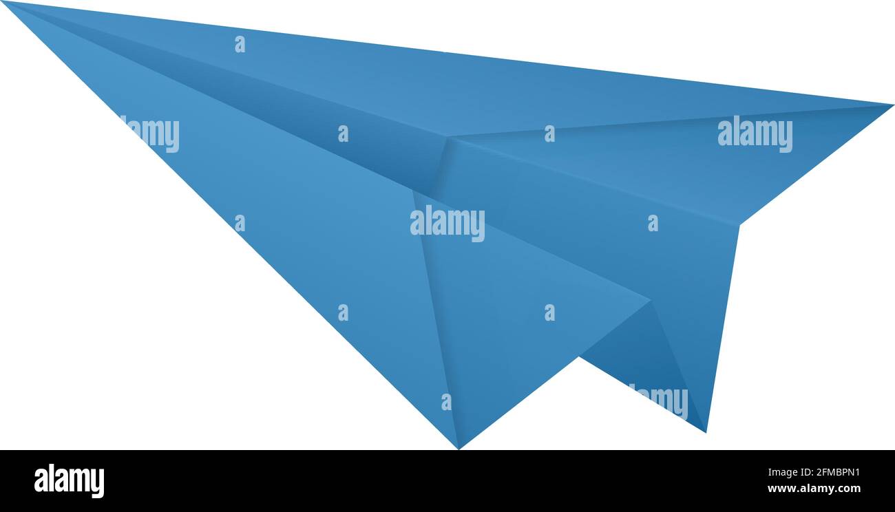 Paper airplane on a white background. Vector illustration Stock Vector ...