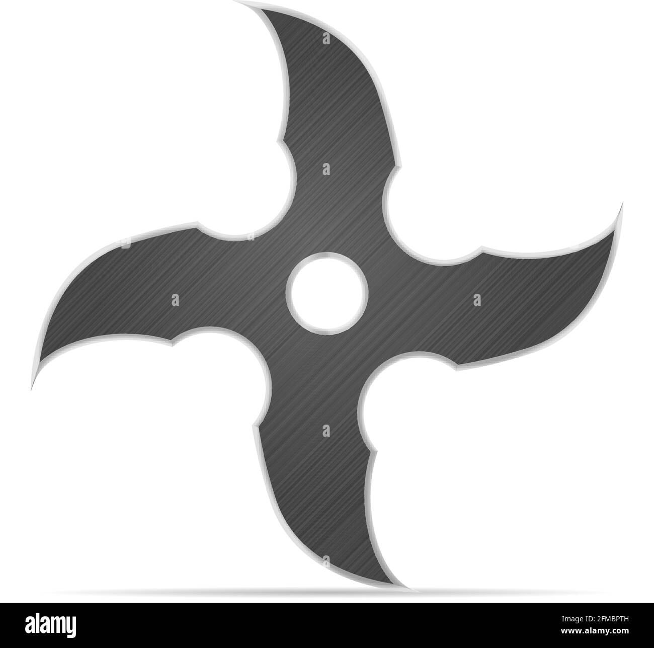 Shuriken on a white background. Vector illustration Stock Vector Image ...