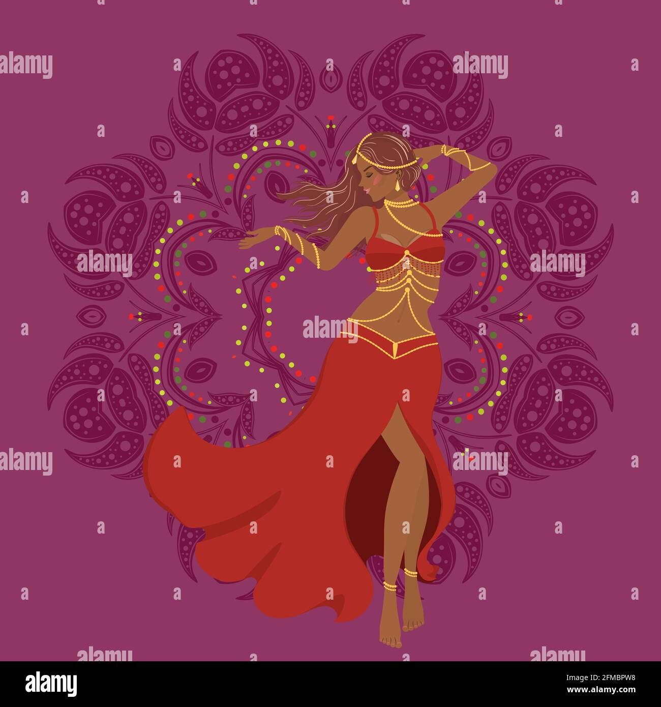 Belly Dancing Cartoon