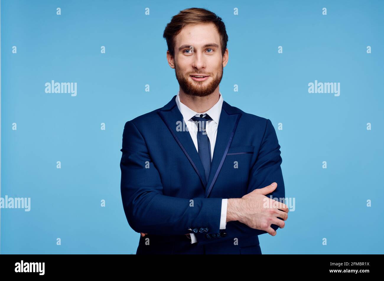 man in suit finance success emotions executive Stock Photo - Alamy