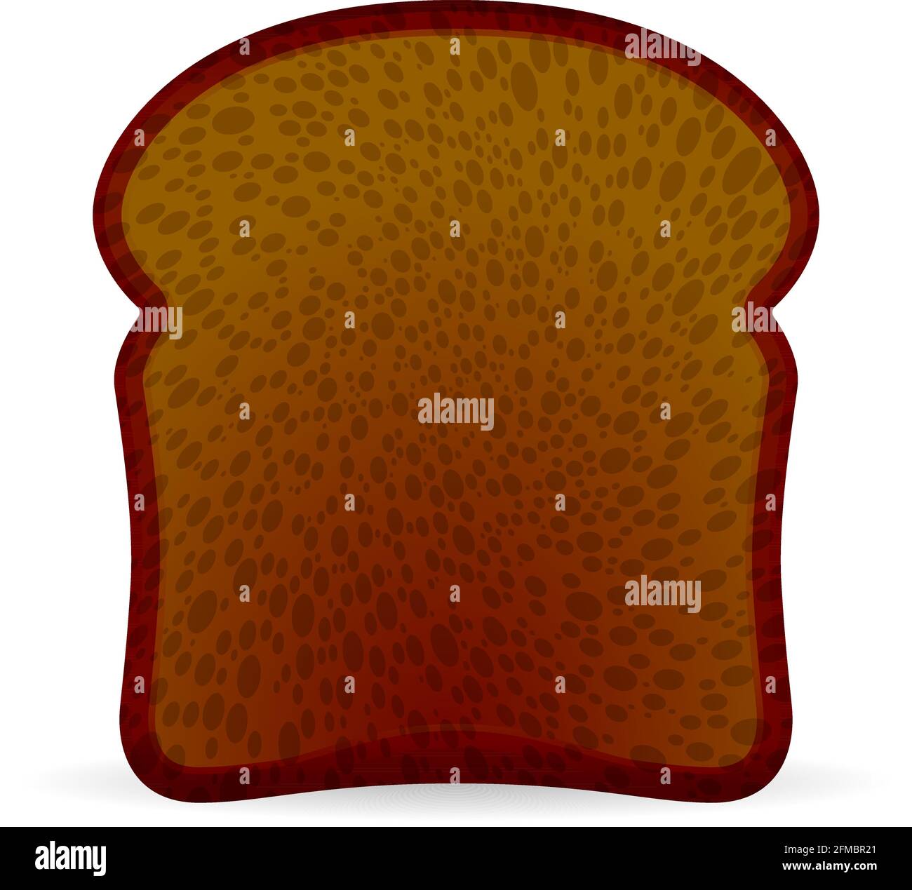 Bread toast on a white background. Vector illustration Stock Vector ...