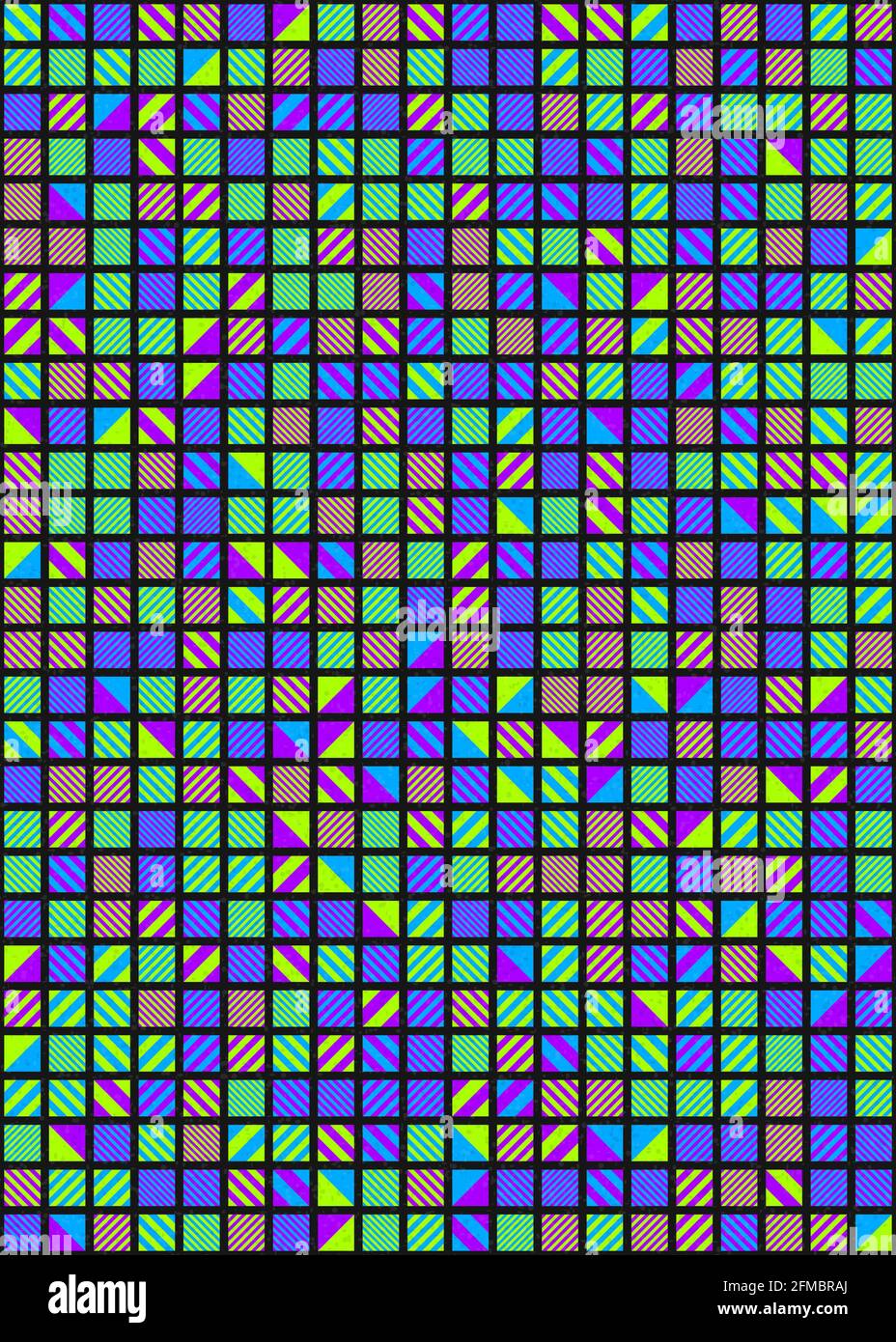 Abstract Geometrical generative computational art illustration Stock ...