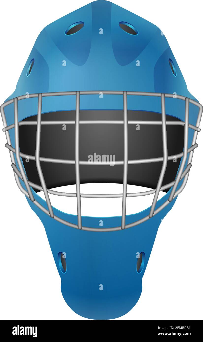 Hockey goalie mask on a white background. Vector illustration Stock ...