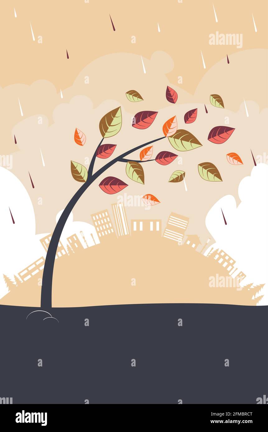 Stormy weather gust Stock Vector Images - Alamy