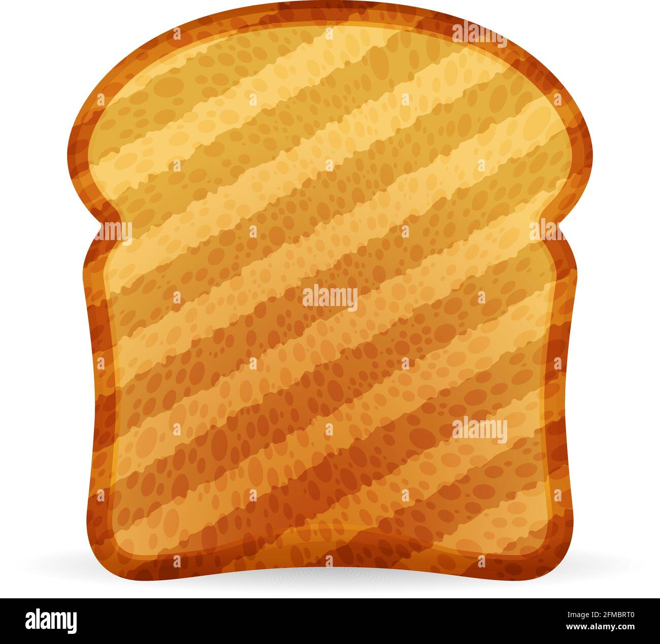 Bread toast on a white background. Vector illustration Stock Vector ...