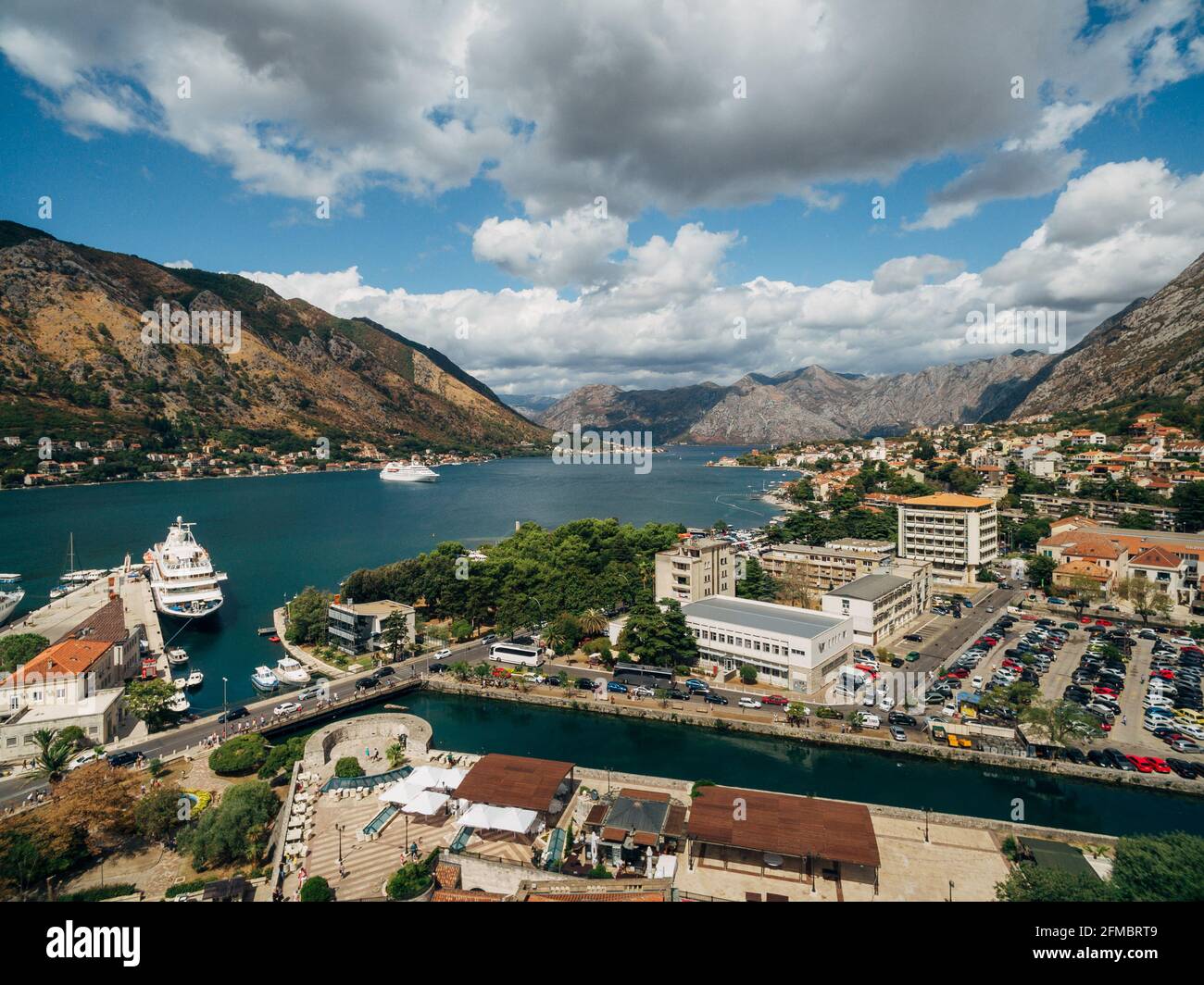 Top view of the pier and old town Stock Photo - Alamy