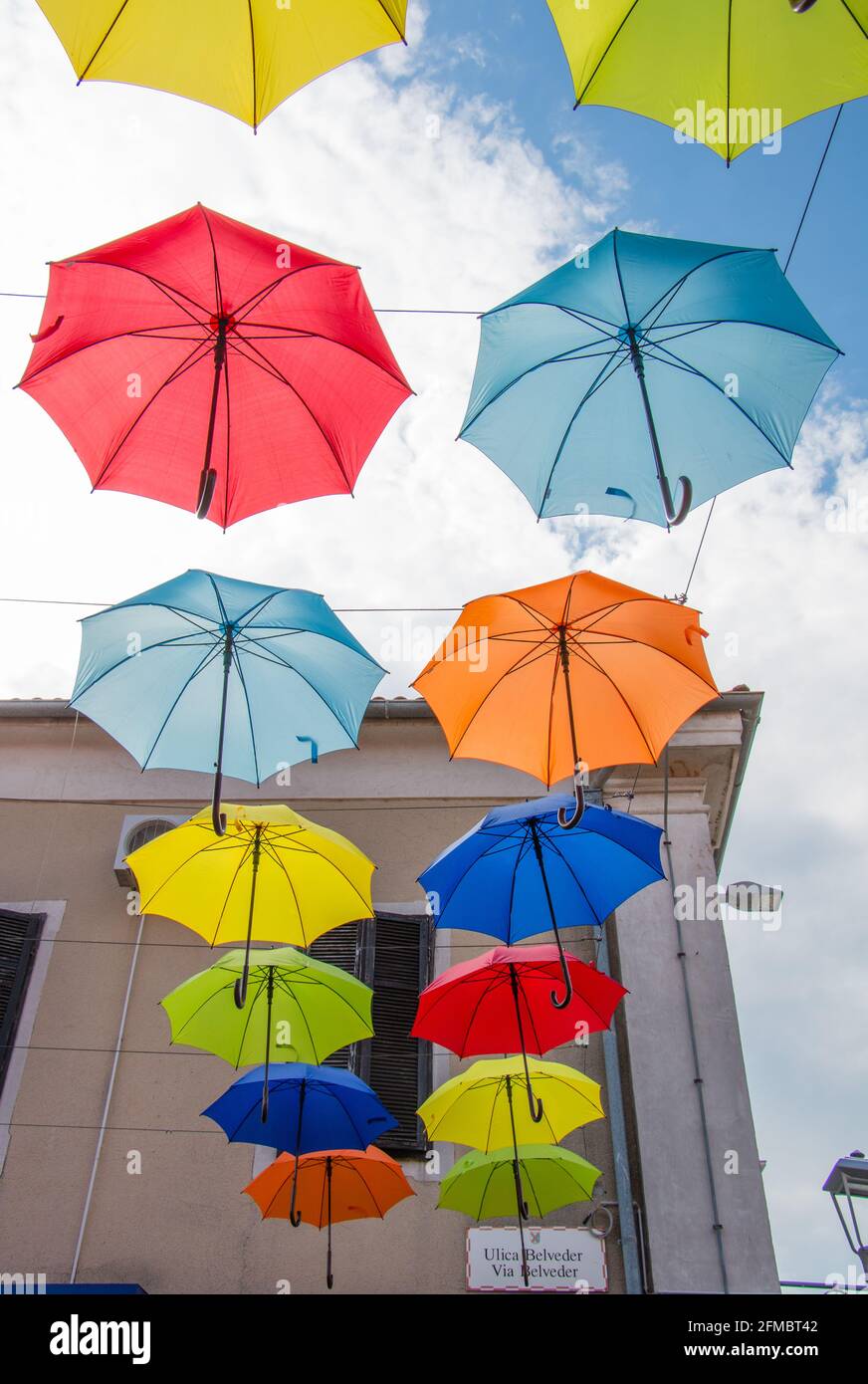 Umbrellas on the sky hi-res stock photography and images - Alamy