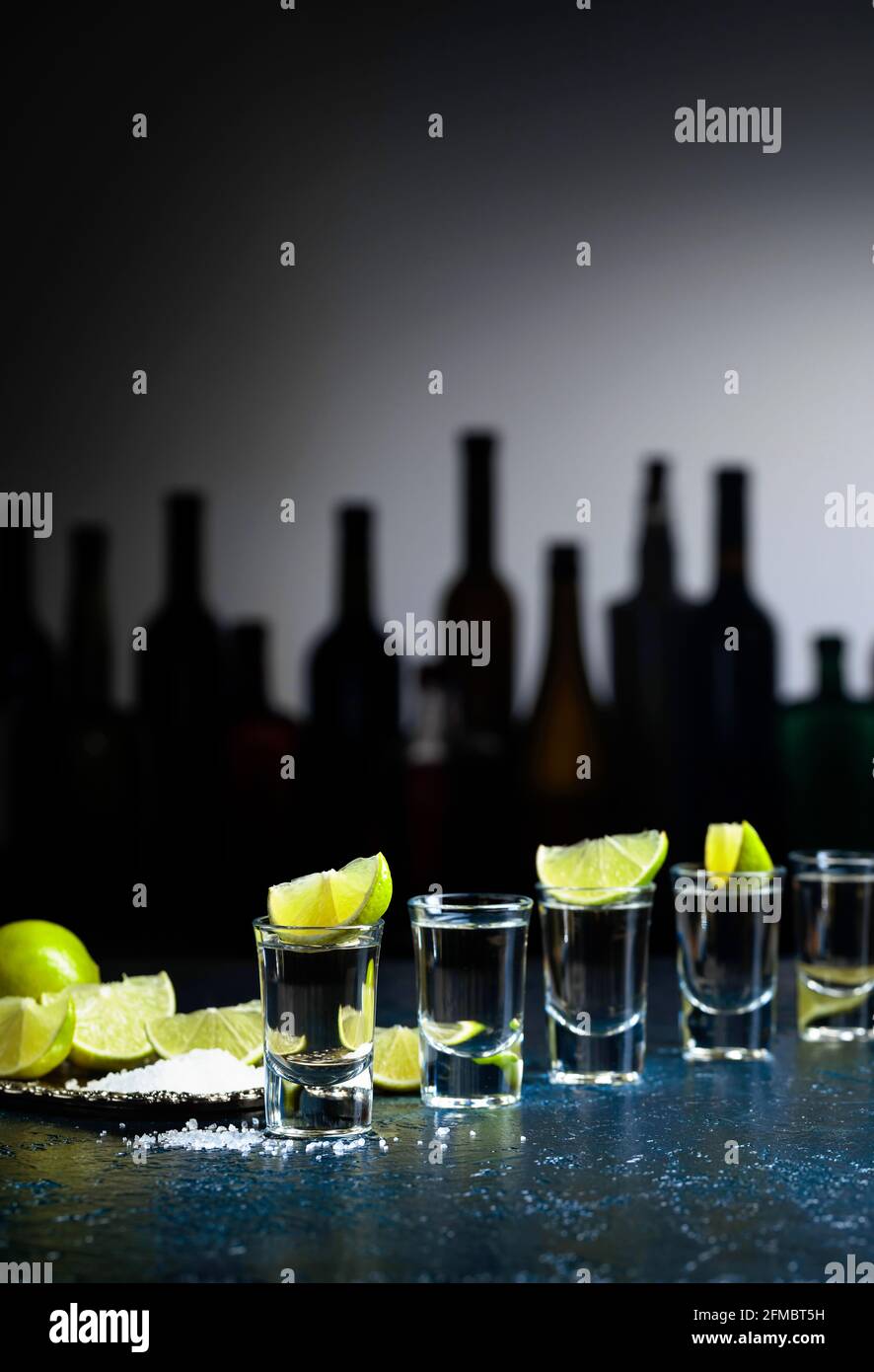 Mexican tequila shots salt hi-res stock photography and images - Alamy