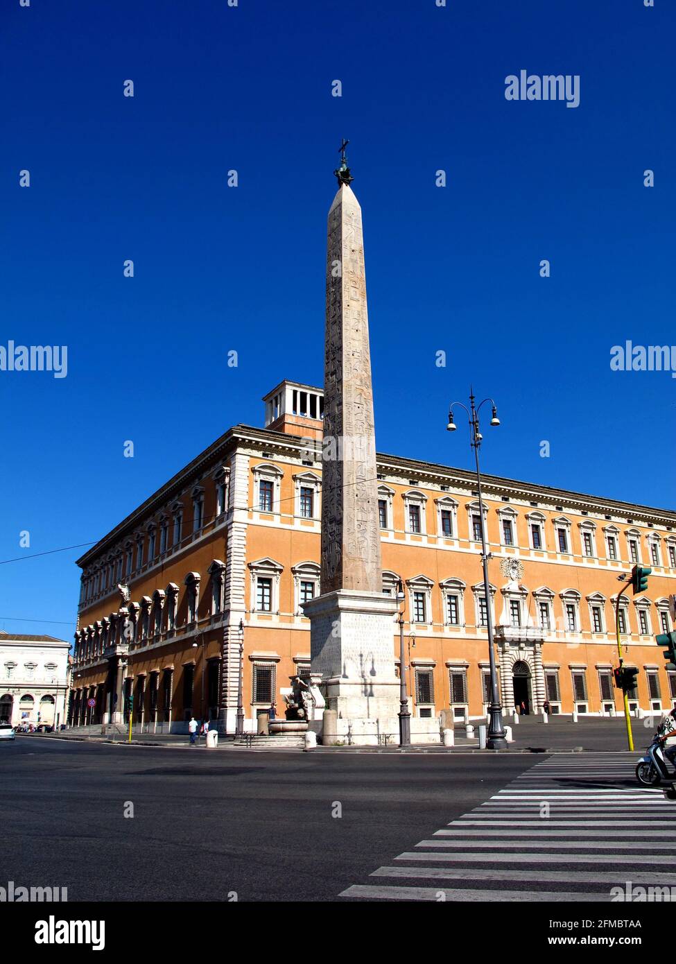 The obelisk near Archbasilica of Saint John Lateran, Rome, Italy Stock ...