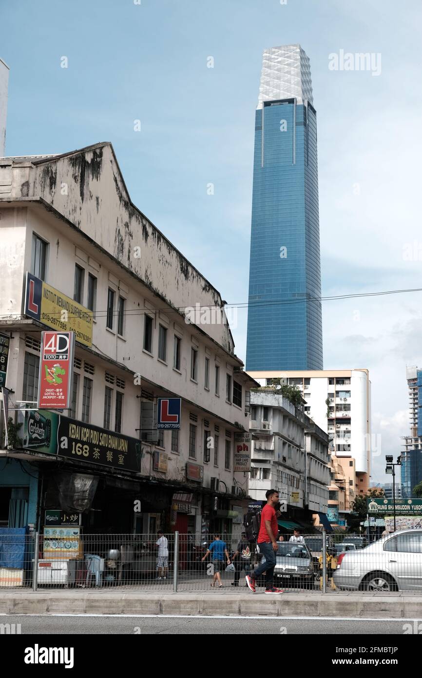 Tun Razak Exchange Financial Tower in Kuala Lumpur, Malaysia Stock ...