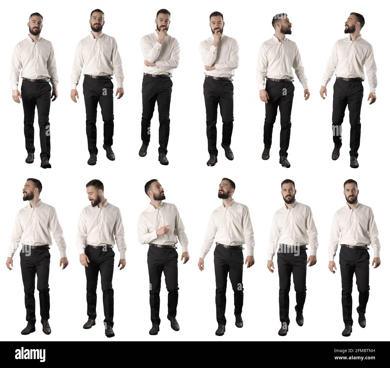 Thinking around man on Cut Out Stock Images & Pictures - Alamy