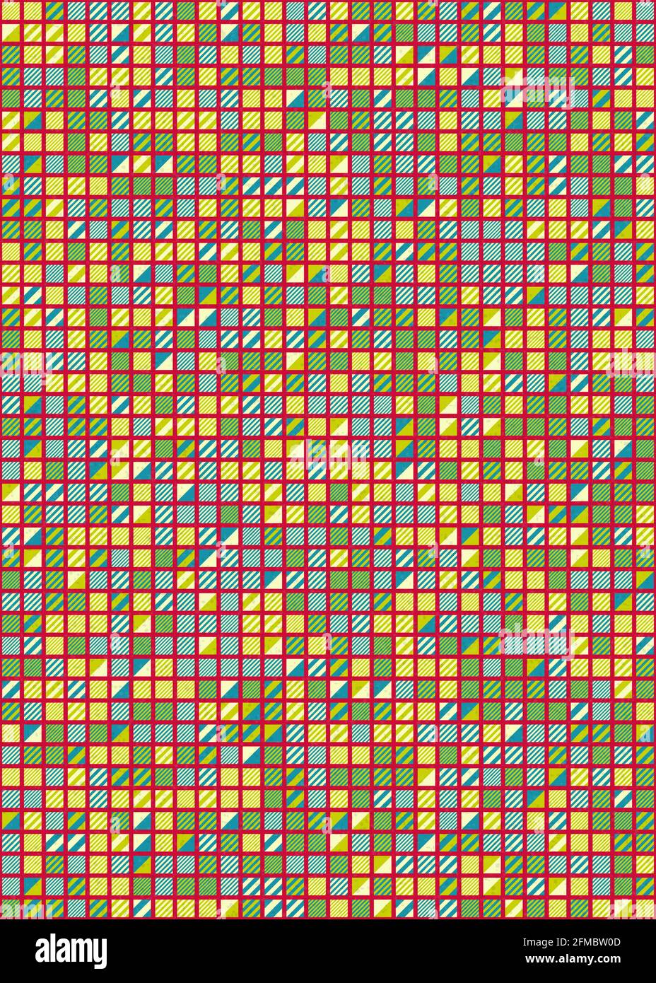 Abstract Geometrical Generative Computational Art Illustration Stock