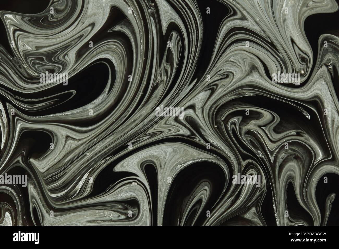 Japanese black and white ink mixing, natural marble texture background ...