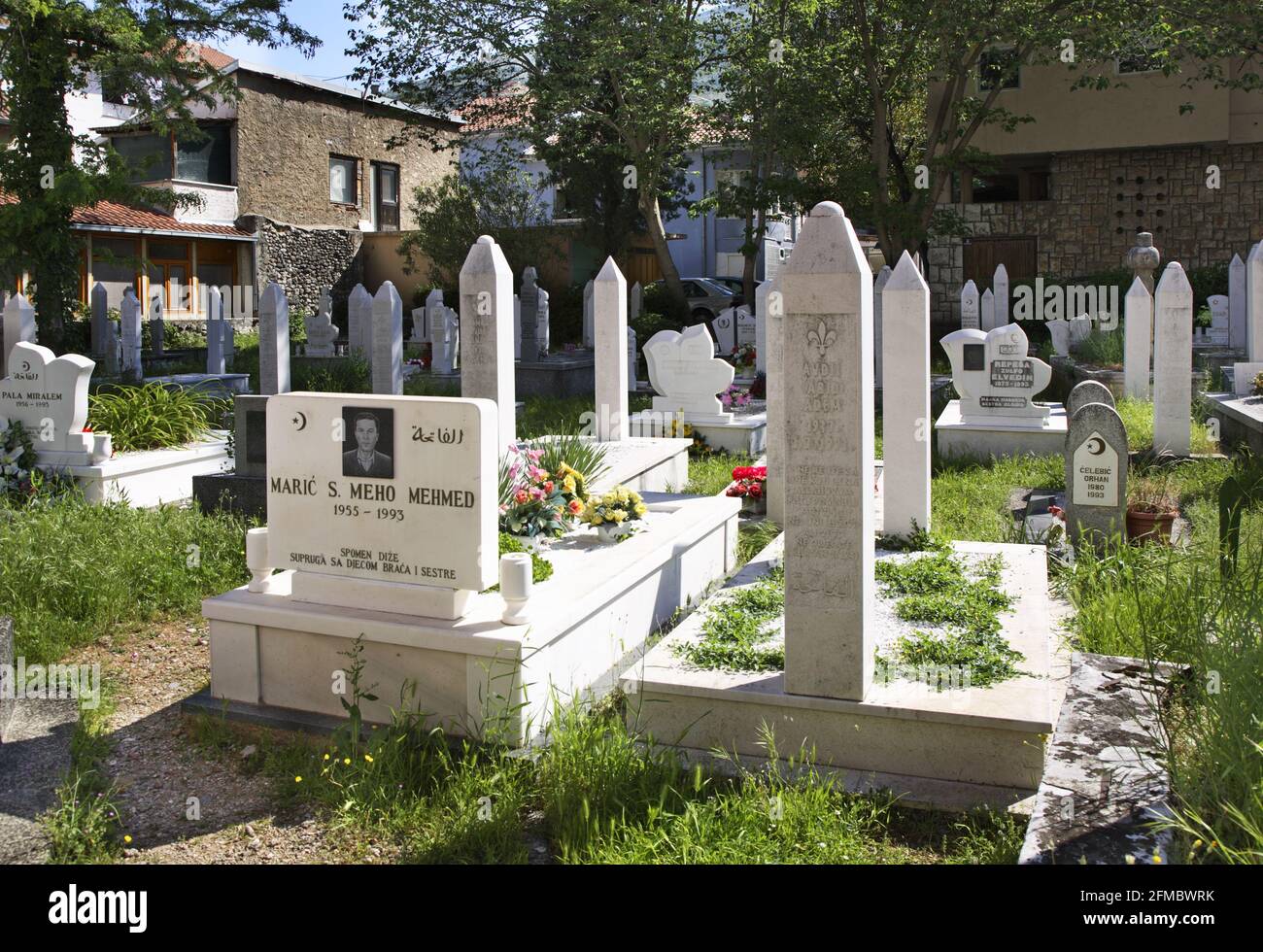 Cemetery in Mostar. Bosnia and Herzegovina Stock Photo - Alamy