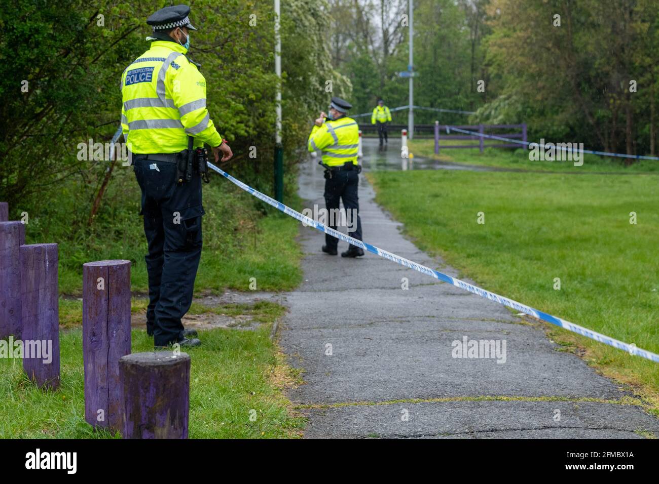 Harold Hill Romford, UK. 8th May, 2020. Double stabbing with one ...