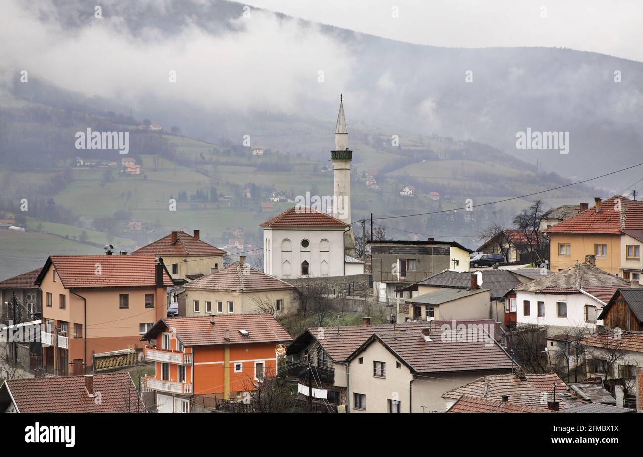 View of Travnik. Bosnia and Herzegovina Stock Photo - Alamy
