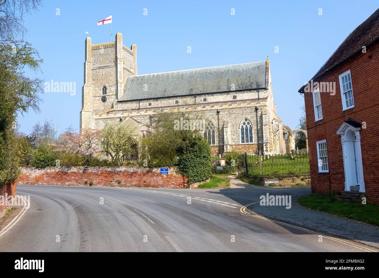 Historic village parish church of Saint Bartholomew, Orford, Suffolk ...