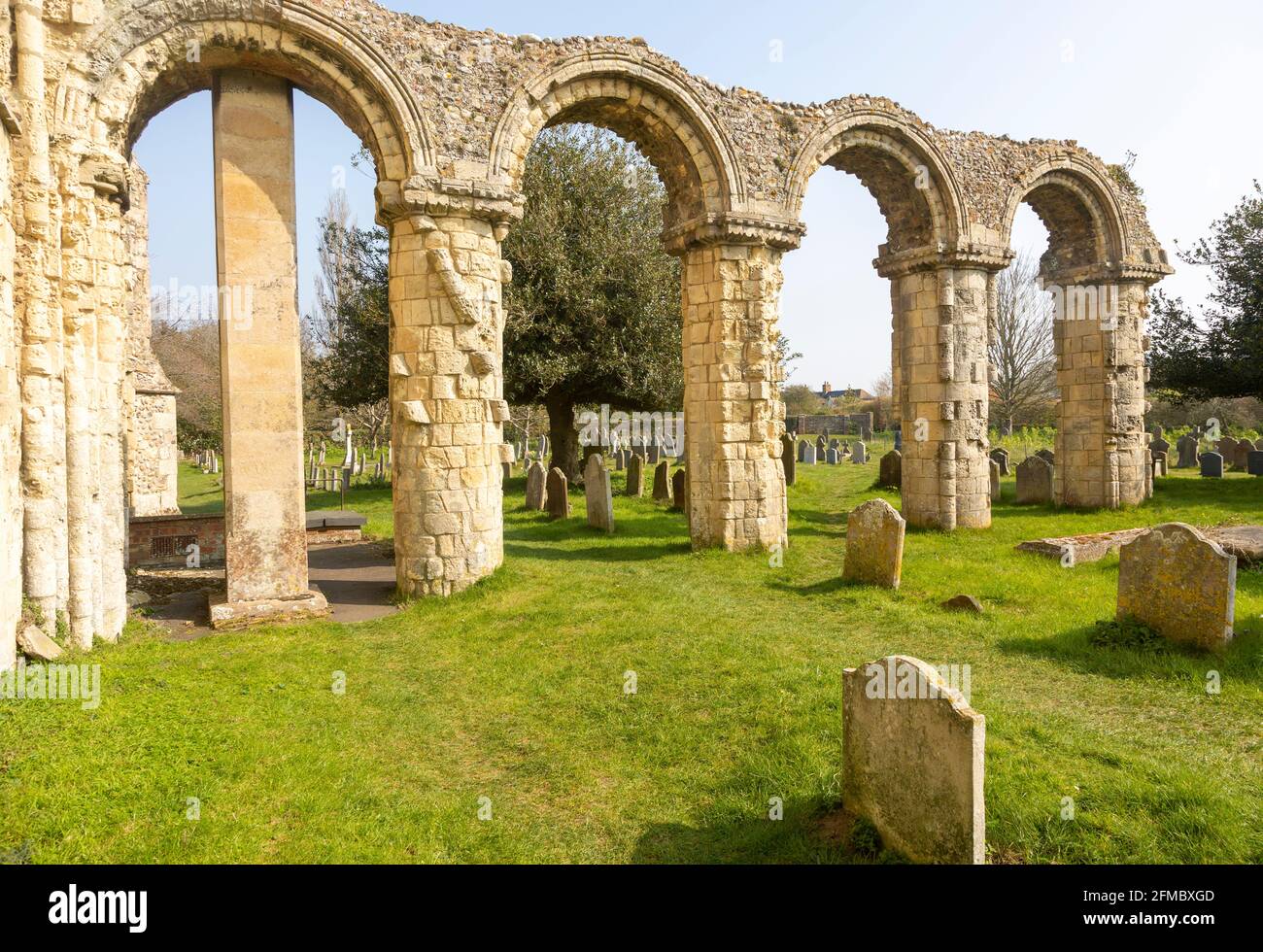 Historic village parish church of Saint Bartholomew, Orford, Suffolk ...