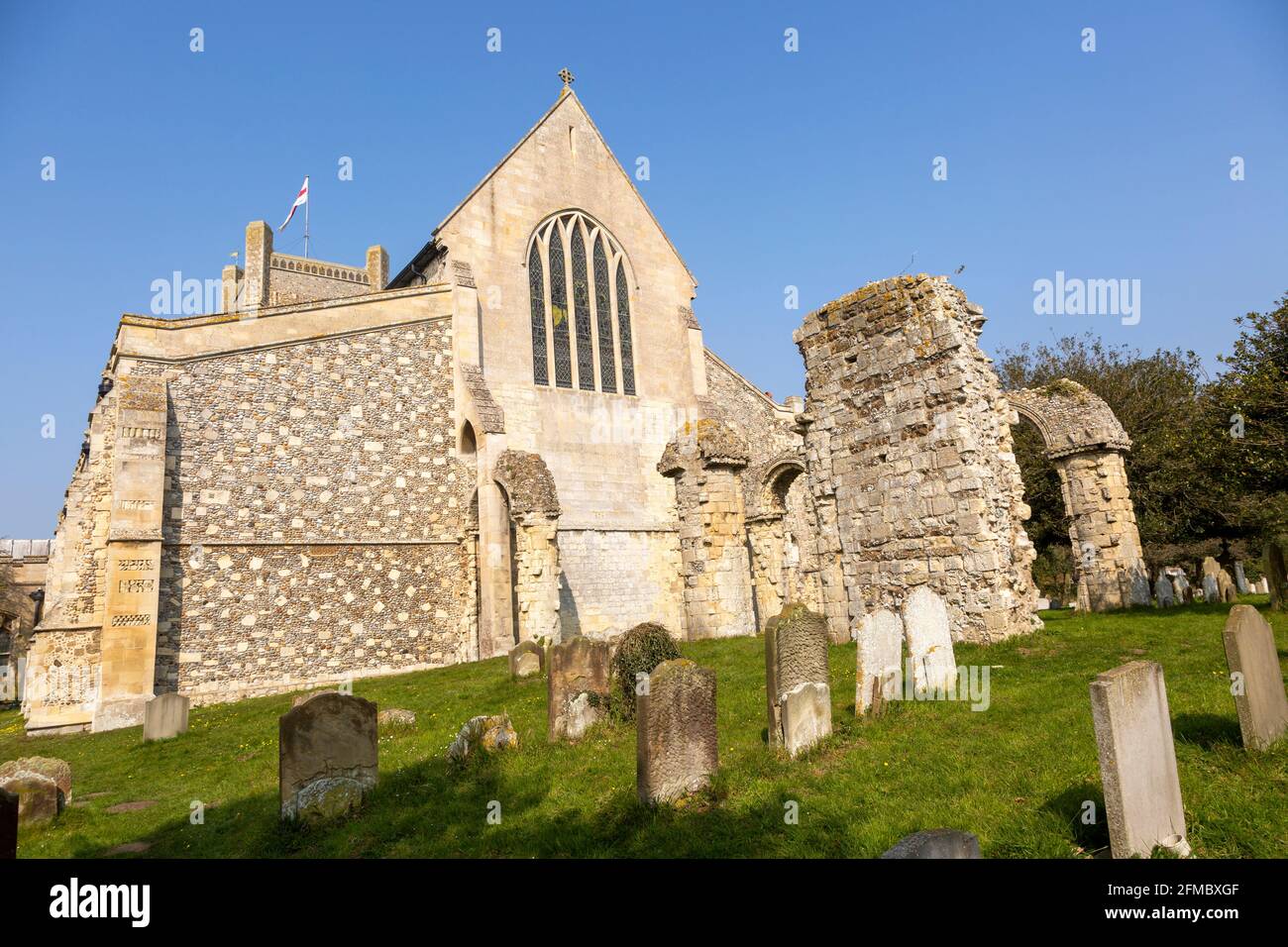 Historic village parish church of Saint Bartholomew, Orford, Suffolk ...